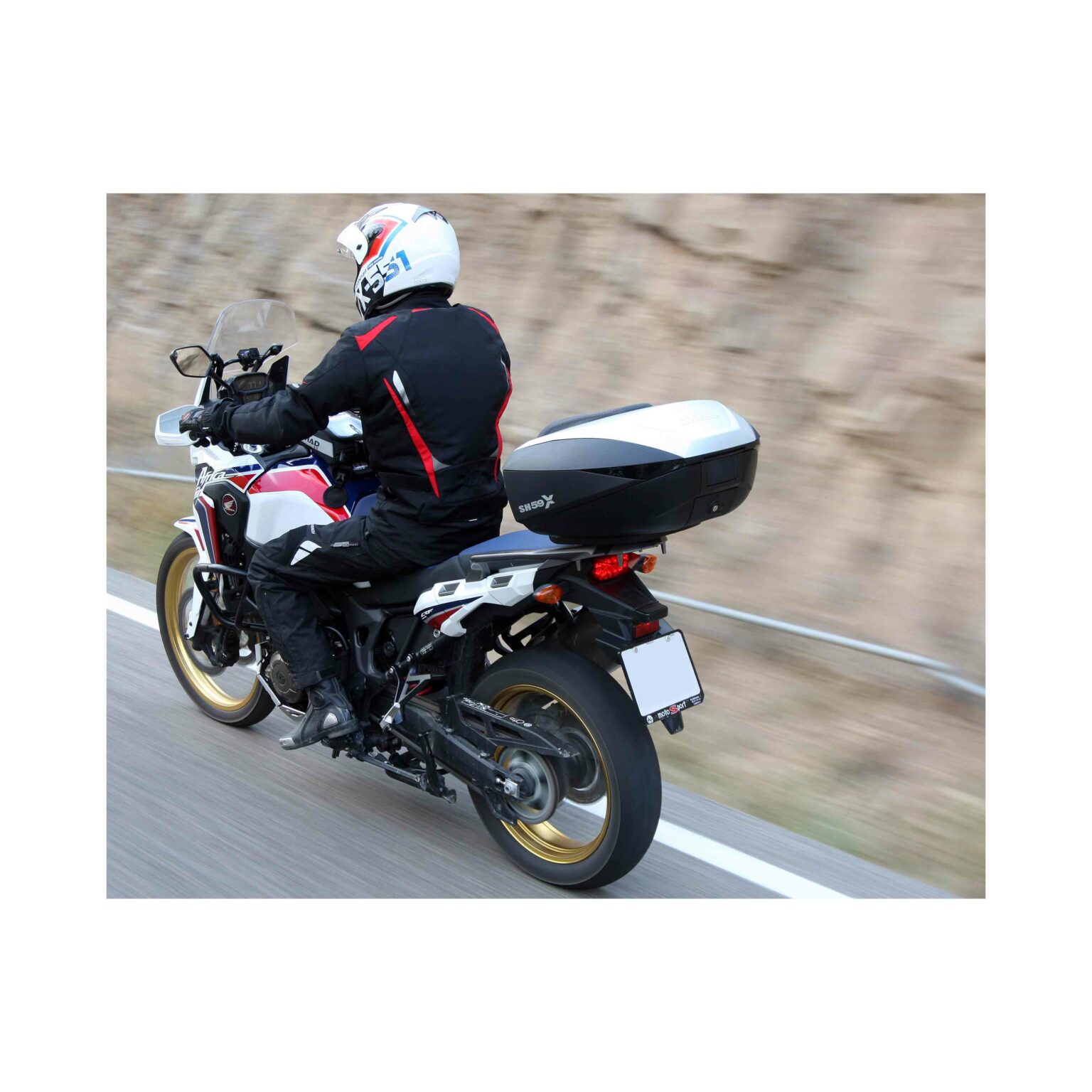 EXPANDABLE TOP CASE SH59X ALUMINIUM